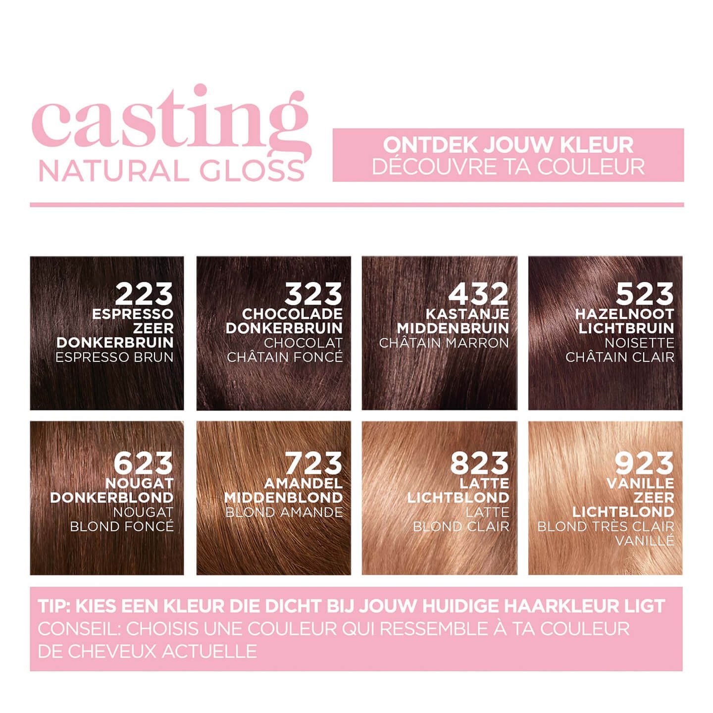 Casting Natural Gloss 423 Châtain Marron | L'Oréal Paris