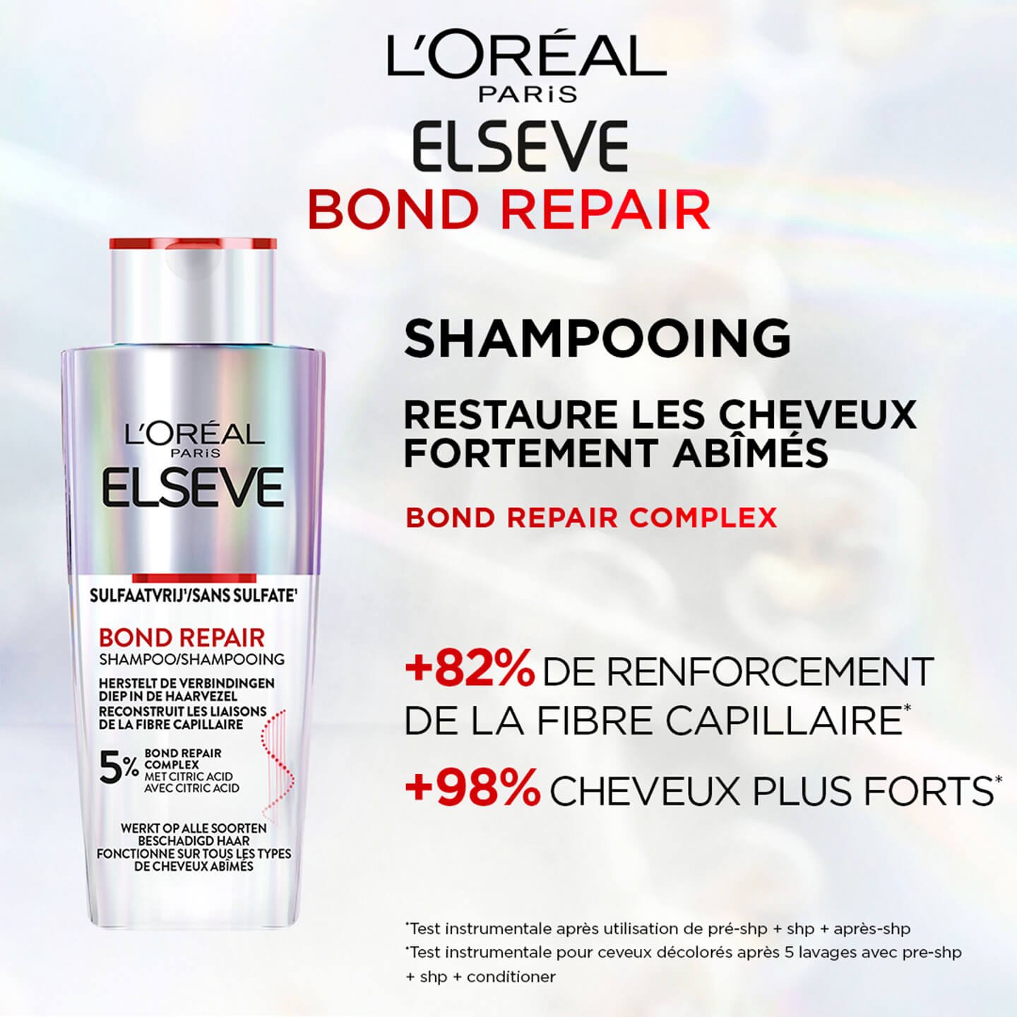 Shampooing sans sulfate qui nettoie et renforce les cheveux | L'Oréal Paris
